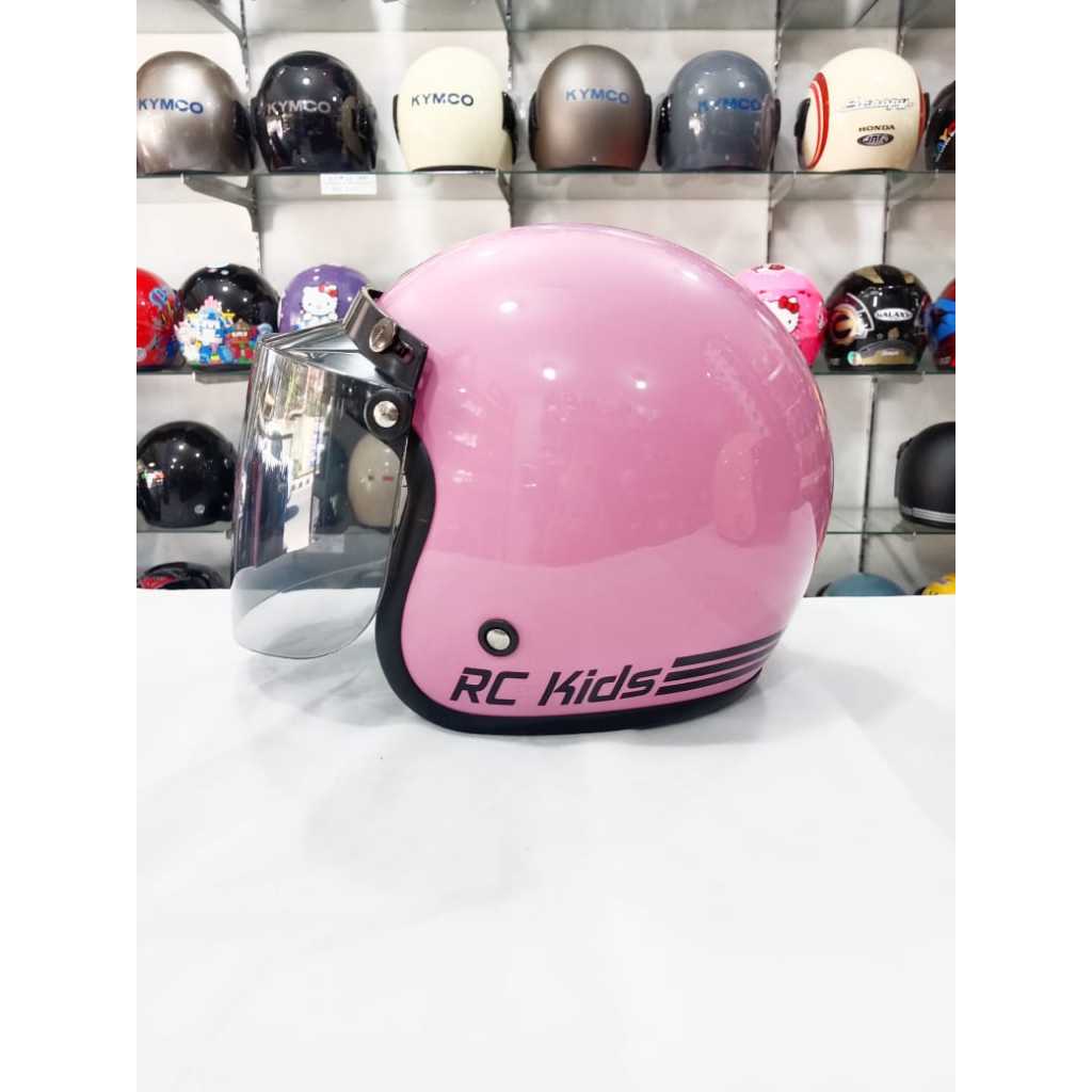 Jual Aizo RC Kids Helm Bogo Anak Pink Pastel Glossy Standar Keamanan ...