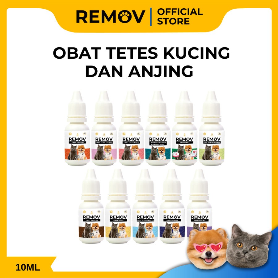 Jual Remov Obat Tetes Untuk Berbagai Penyakit Hewan ( Kucing dan Anjing ...