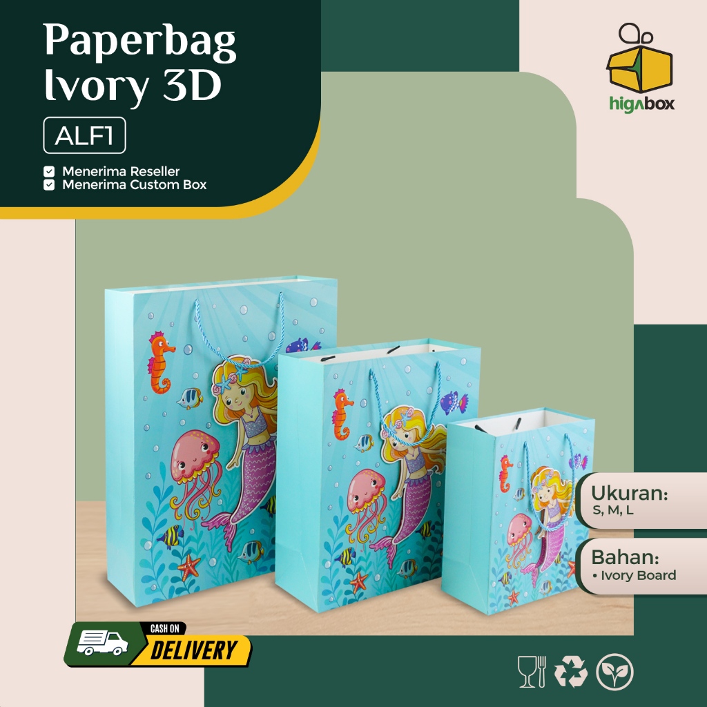 Jual Paper Bag Ulang Tahun Anak / Paper Bag Ultah Anak Karakter little ...