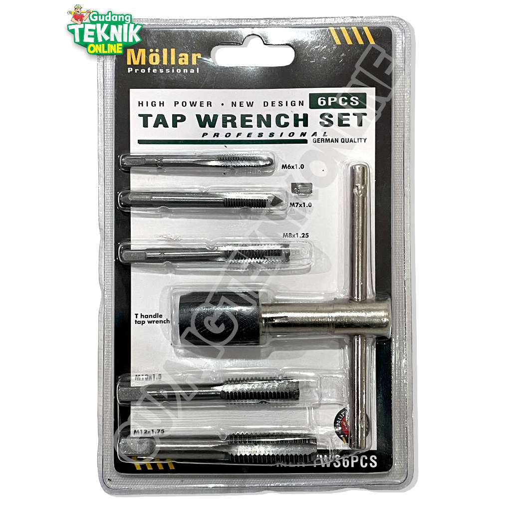 Jual Hand Tap Handle Mata Tap Set 6pcs MOLLAR MLR-TWS6PCS / Tap Pembuat ...