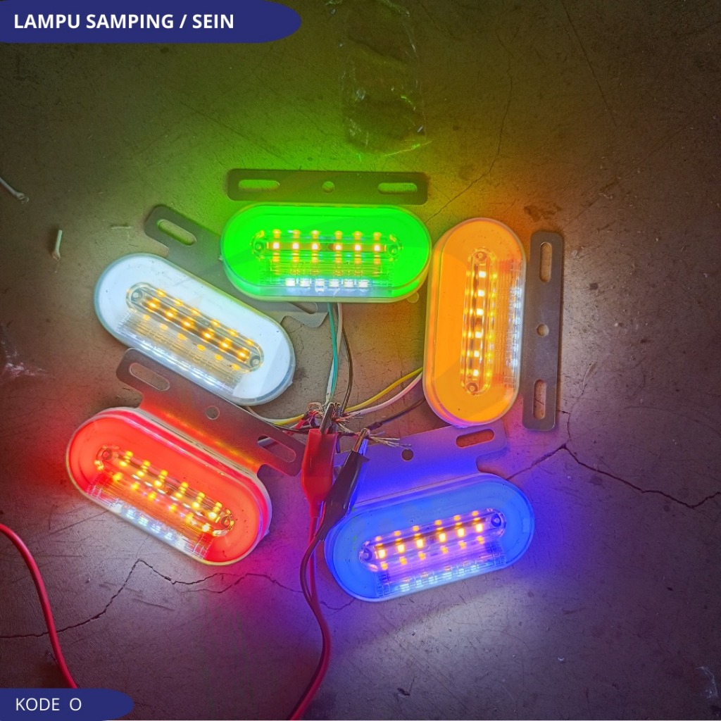 Jual Lampu Samping Truk 24 Volt / Lampu Sein Running Bak Truck KODE O | Shopee Indonesia