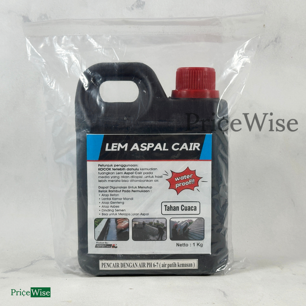 Jual Aspal Cair 1 KG Perfekt / Lem Aspal Cair Emulsi Anti Bocor ...