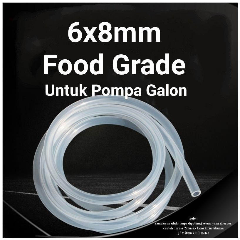 Jual 3 Meter Selang Pompa Galon elektrik Food Grade tahan panas dingin ...