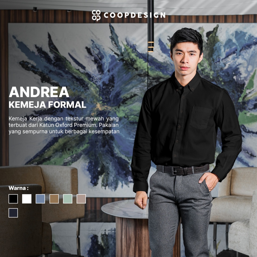 Jual Coop Design - Andrea Kemeja Formal Reguler Fit Basic Oxford Polos ...