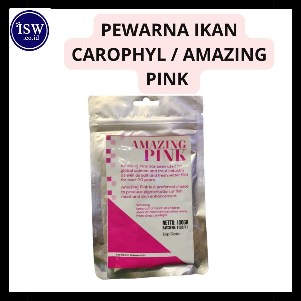 Jual Pewarna Ikan Carophyl / Amazing Pink 100gr | Shopee Indonesia