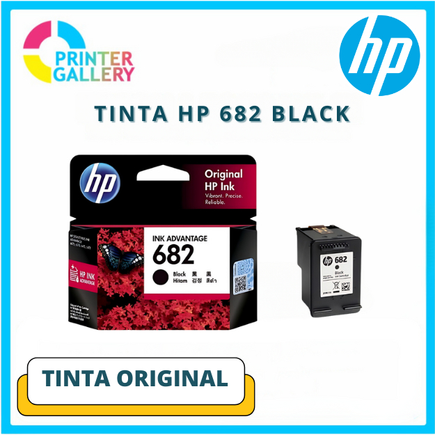 Jual HP 682 Black Tinta Printer Hitam Original Ink 1216 2335 2336 2337 ...