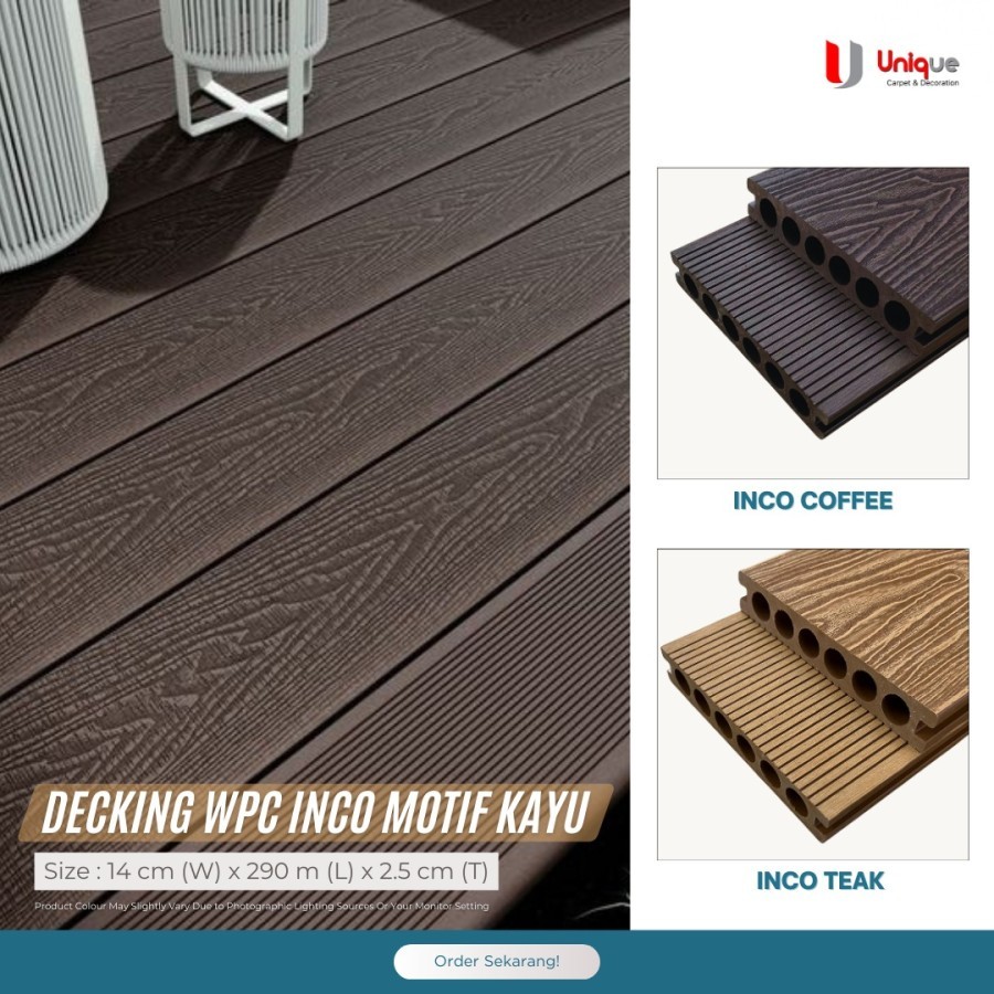 Jual Decking WPC INCO Motif Kayu / Lantai Kolam WPC / WPC Deck Lantai ...