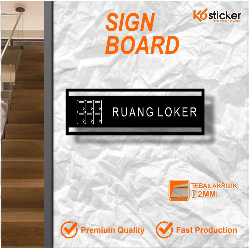 Jual SIGN BOARD TEMPEL KEREN RUANG LOKER | Shopee Indonesia