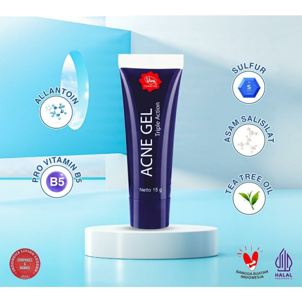 Jual VIVA ACNE GEL 15GR OBAT JERAWAT ~ ORIGINAL 100% | Shopee Indonesia