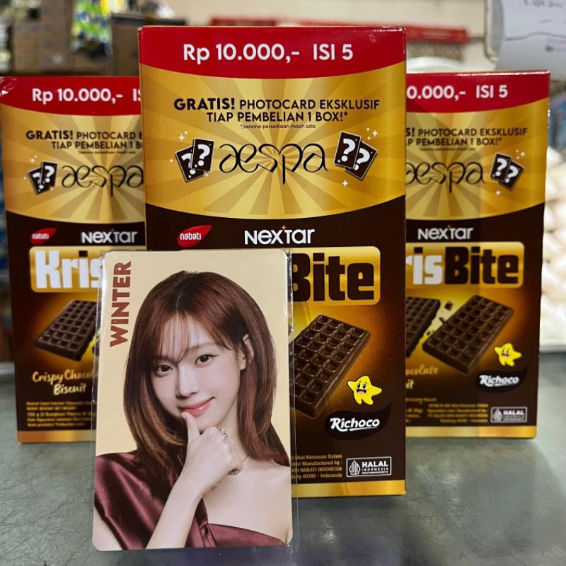 Jual NABATI NEXTAR KRIS BITE ISI 5 PCS DAPATKAN PHOTOCARD AESPA ...