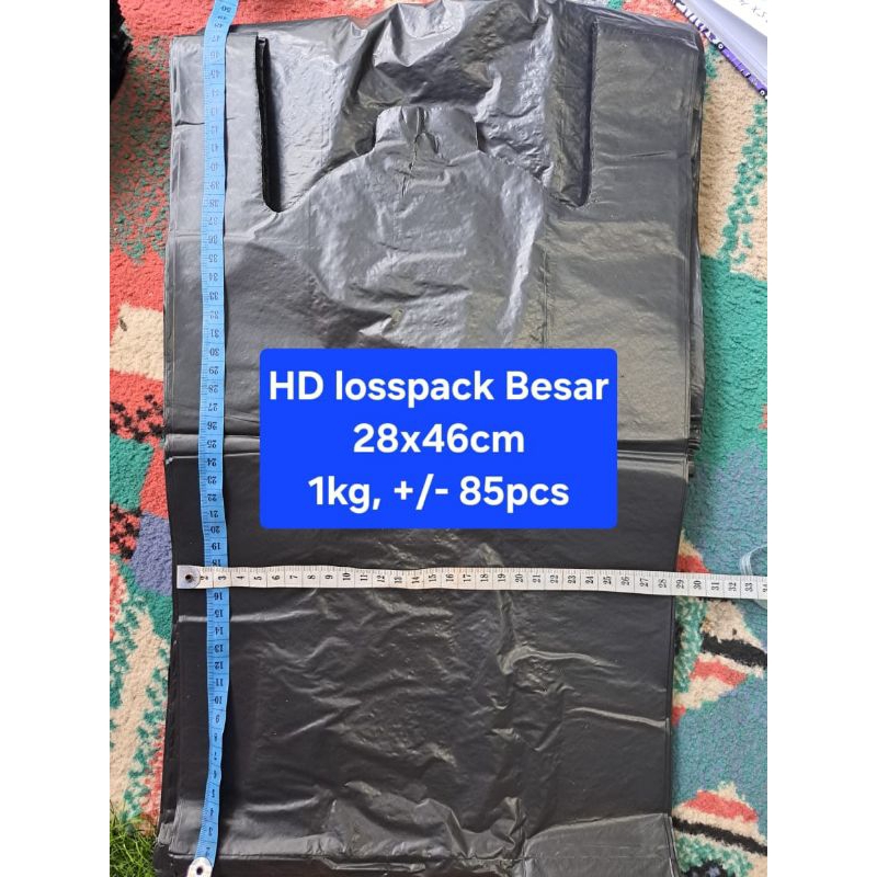 Jual #ECR2# HD Lospack Hitam ukuran kecil, tanggung, besar. kresek ...
