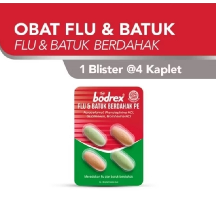 Jual Bodrex Flu&Batuk Berdahak Strip Isi 4 Tablet | Shopee Indonesia