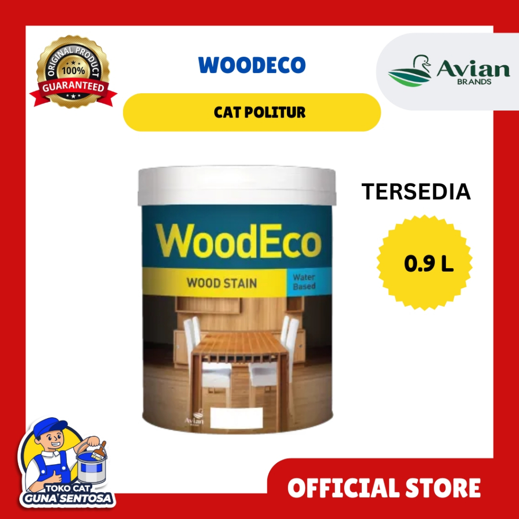 Jual CAT POLITUR KAYU / VERNIS KAYU AVIAN WOOD ECO 1 KG | Shopee Indonesia