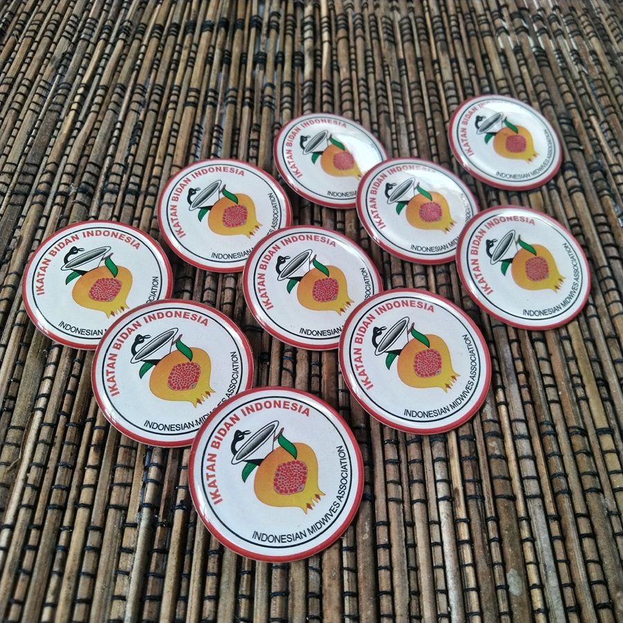 Jual [LOGO BARU] Lencana Pin IBI Ikatan Bidan Indonesia Ukuran 3 cm ...