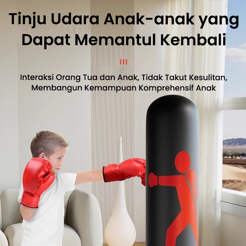 Jual LIVING-Punch Target Inflatable 1.6 Meter Tiup Punching Bag Tiang ...