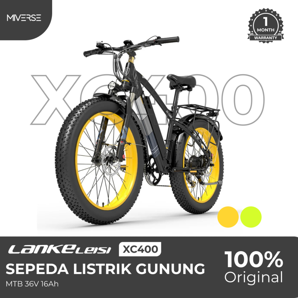 Jual Lankeleisi XC400 Sepeda Listrik Gunung MTB 36V 16Ah | Shopee Indonesia