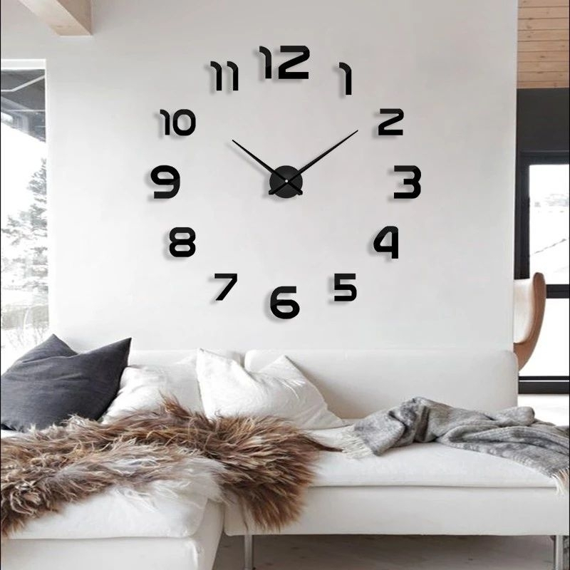 Jual JAM ANALOG DINDING TEMPEL TEMBOK 3D DIY MODERN CLOCK JAM DINDING ...