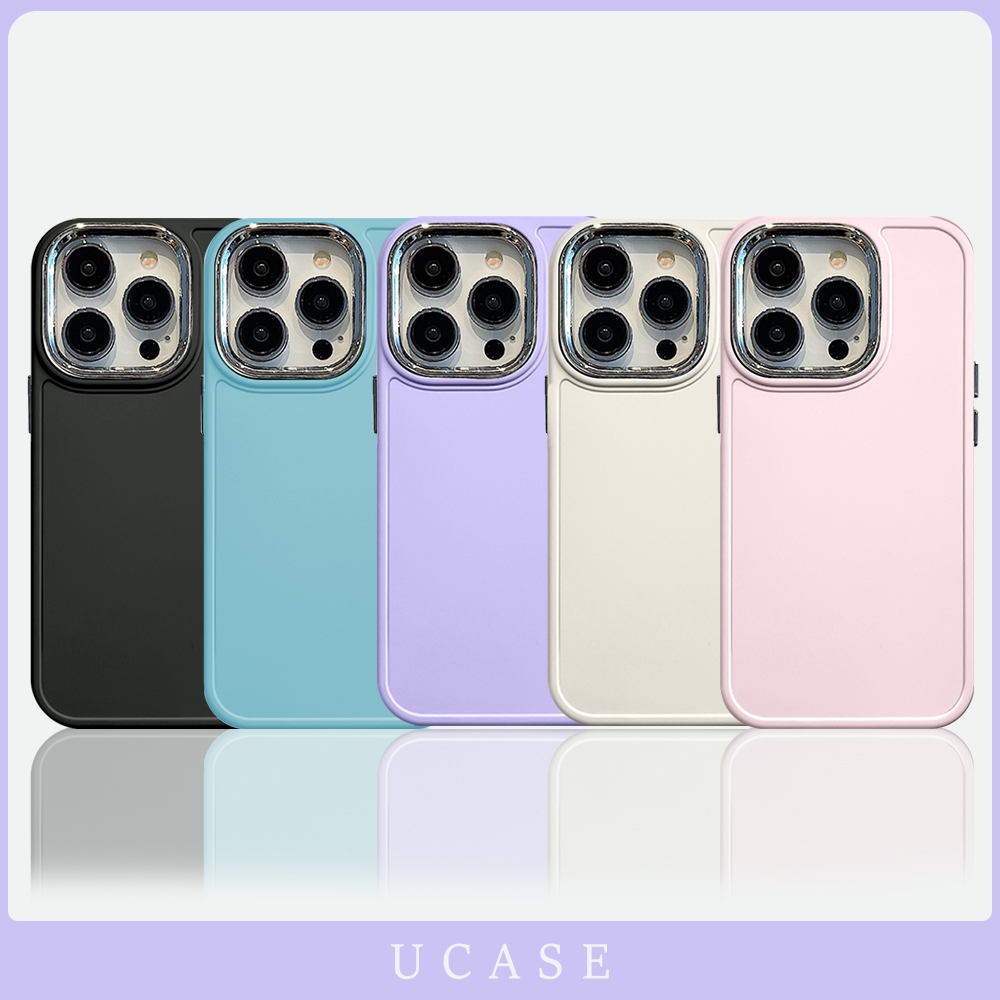 Jual UCASE CASE Warna Solid Sederhana dan Mewah iPhone 11 mini 13 12 14 ...