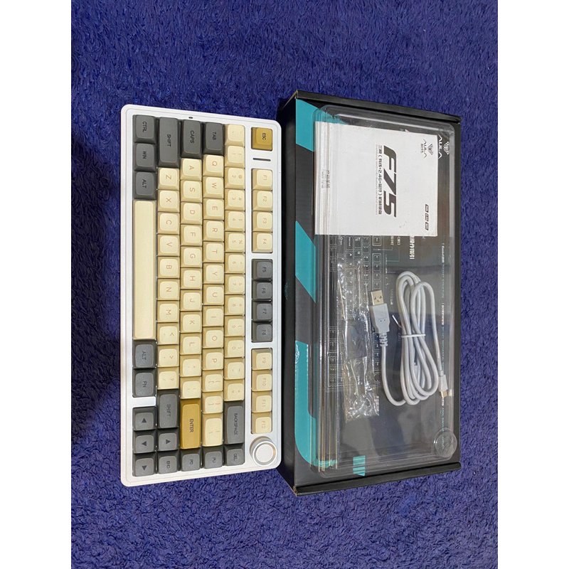 Jual Keyboard Aula F75 Mod (Switch KTT Kang White V3 + Fullset Keycaps ...