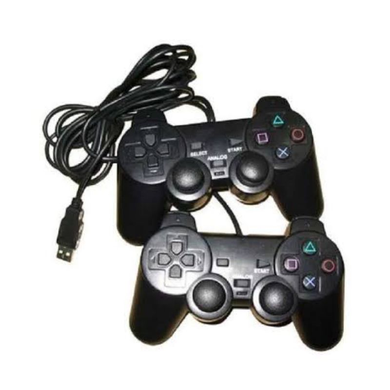 Jual Gamepad Double hitam / Joystick double hitam/stick PC colokan USB ...