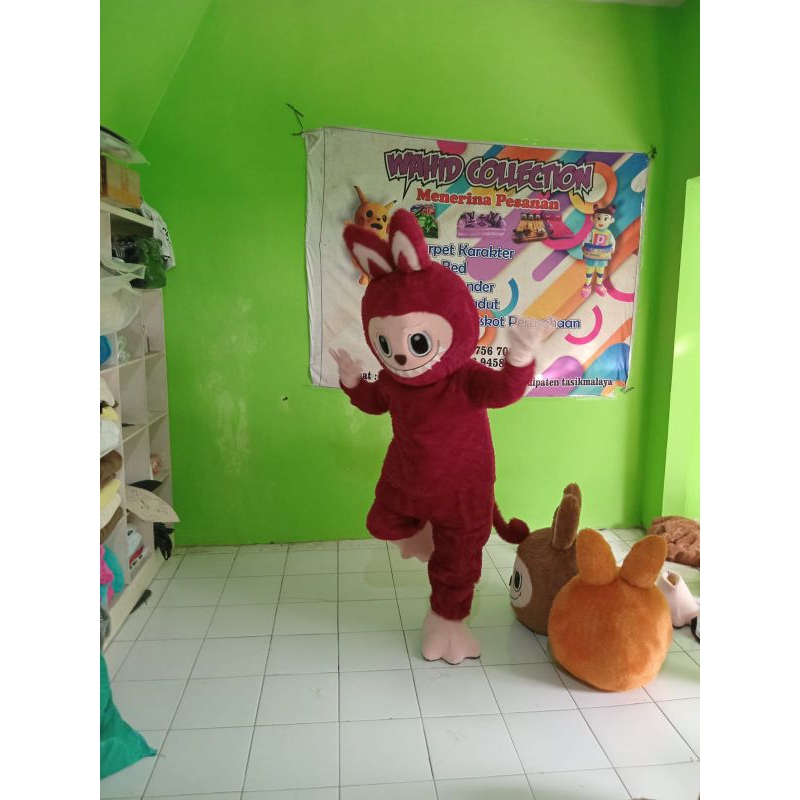 Jual Kostum badut labubu merah tua | Shopee Indonesia
