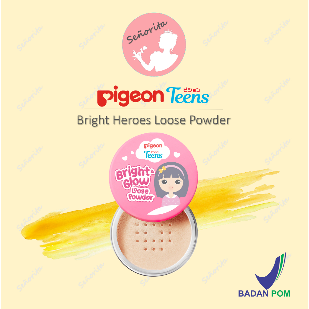 Jual PIGEON TEENS Bright Heroes Loose Powder 12gr | Shopee Indonesia