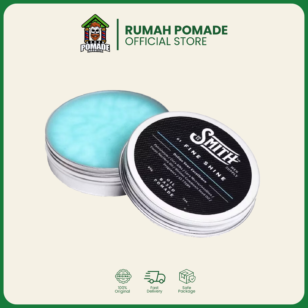 Jual SMITH FINE SHINE POMADE OILBASED - Pomade Smith Original 100 gram ...