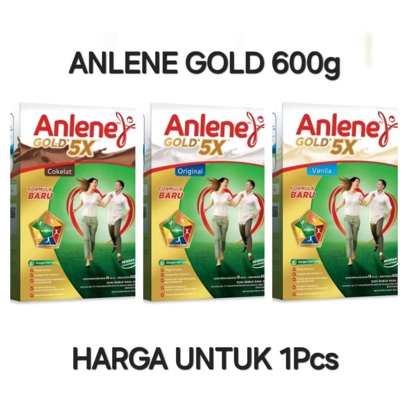 Jual Anlene Gold 5X Formula Kemasan 600g Tinggi Kalsium | Shopee Indonesia