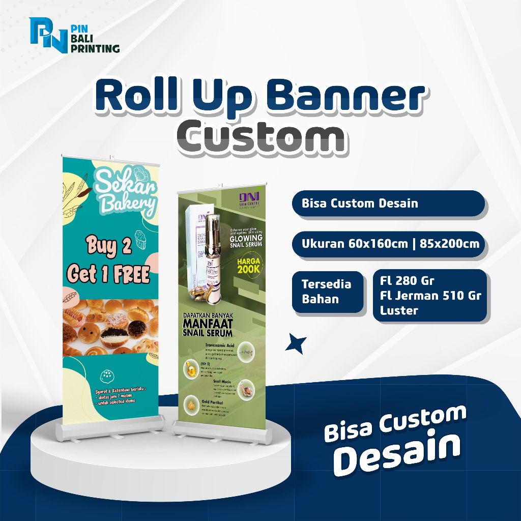 Jual Roll Up Banner / Cetak Roll up / Roll Banner | Shopee Indonesia