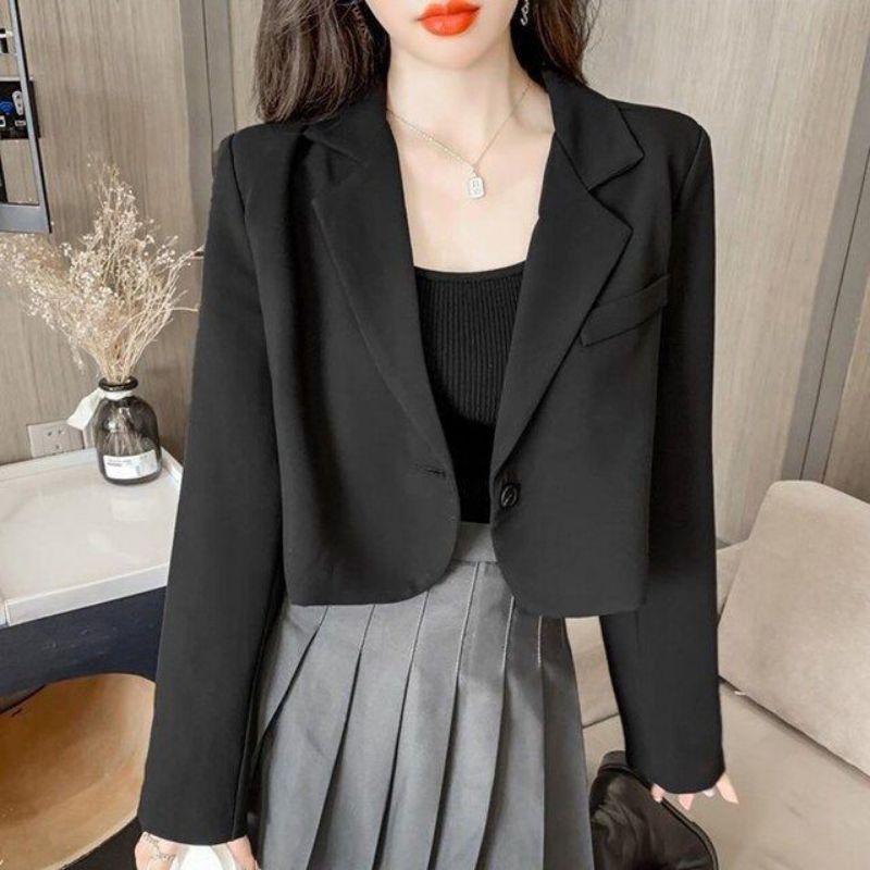 Jual Crop Blazer cewe/Jas Blazer Croopped/Jas Blazer Wanita terbaru/Jas ...