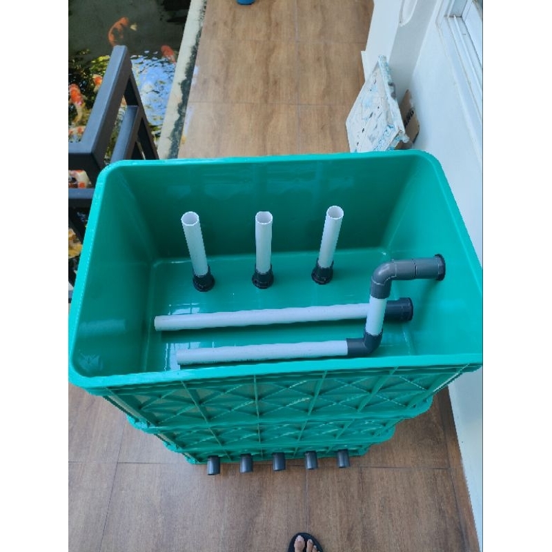 Jual Trickle box filter jumbo kolam ikan 3 susun , filter kolam koi ...