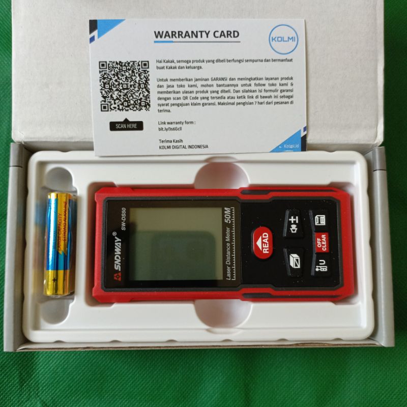 Jual Meteran digital, Meteran SNDWAY SW-DS50 50 meter | Shopee Indonesia