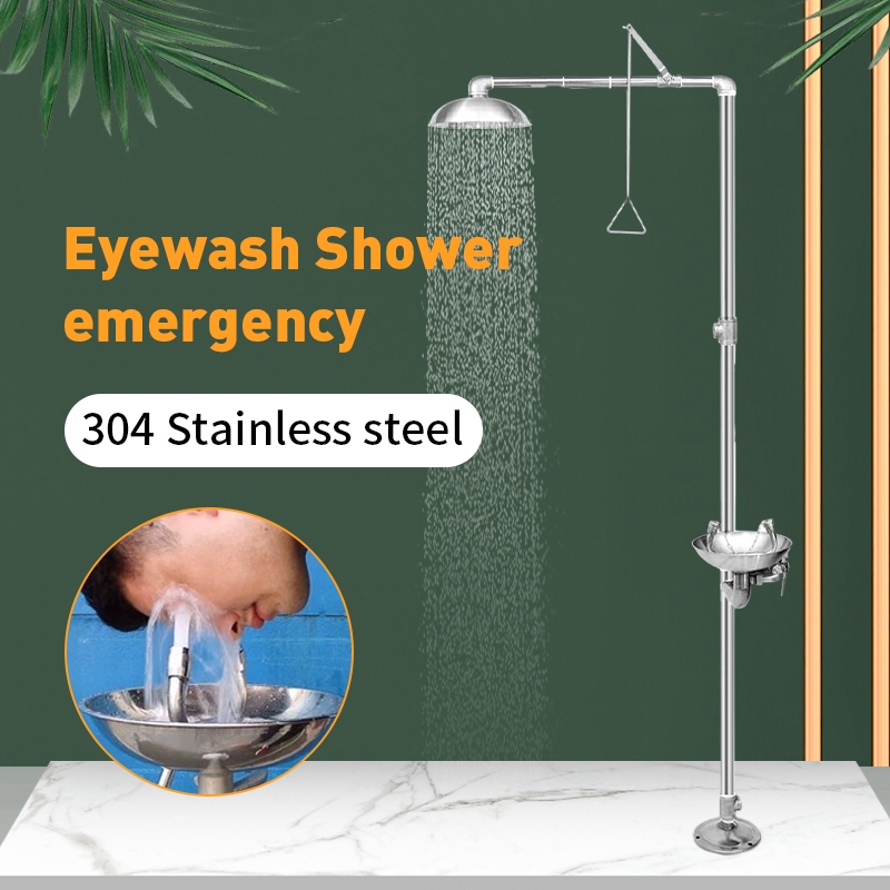 Jual Eyewash Shower emergency Stainless steel Safety Emergency Eyewash ...