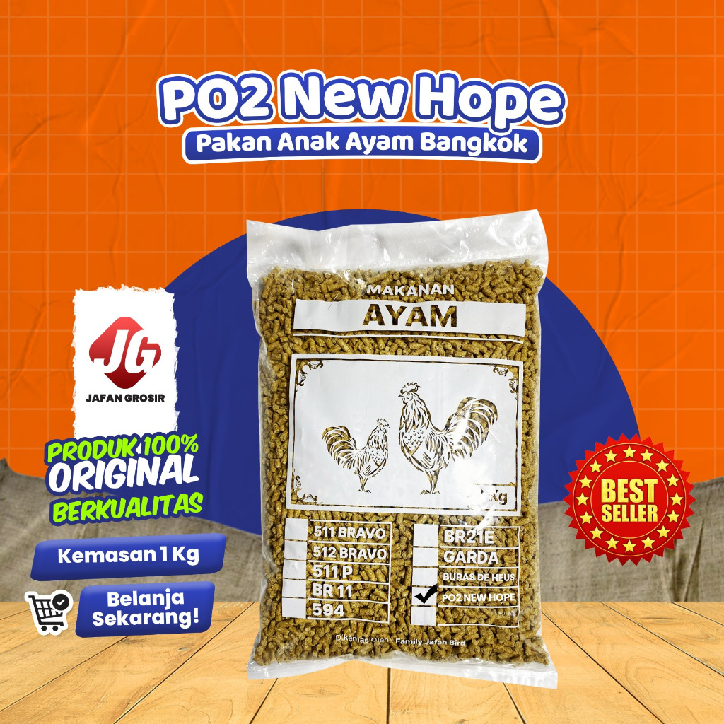 Jual Pakan PO 2 1 KG New Hop Pur Babi ayam bangkok KEMASAN PREMIUM ...