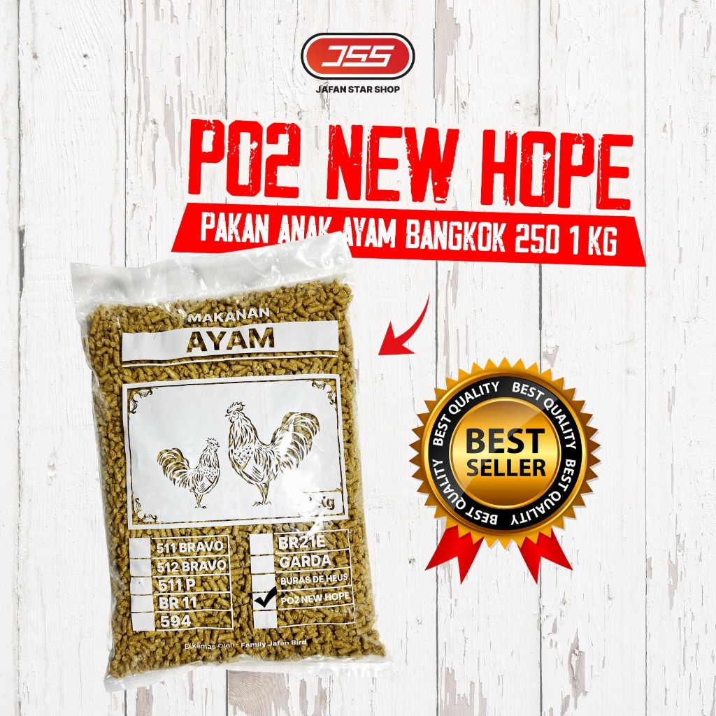 Jual PO 2 New Hope Pakan Ayam Pur Babi Untuk Anak Ayam Bangkok 1 kg ...