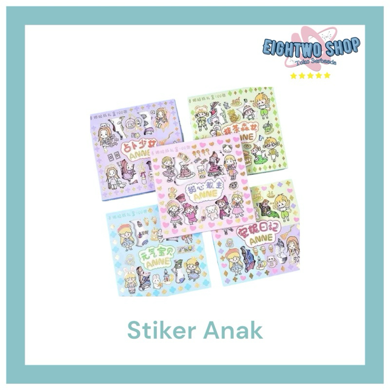 Jual Stiker Anak isi 100 Lembar Sticker 2D Viral | Shopee Indonesia