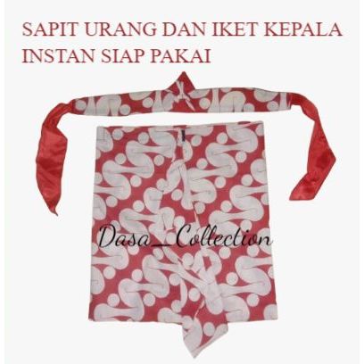 Jual SATU SET SAPIT URANG DAN IKET KEPALA - SEMBONG DAN BLANGKON MOTIF ...