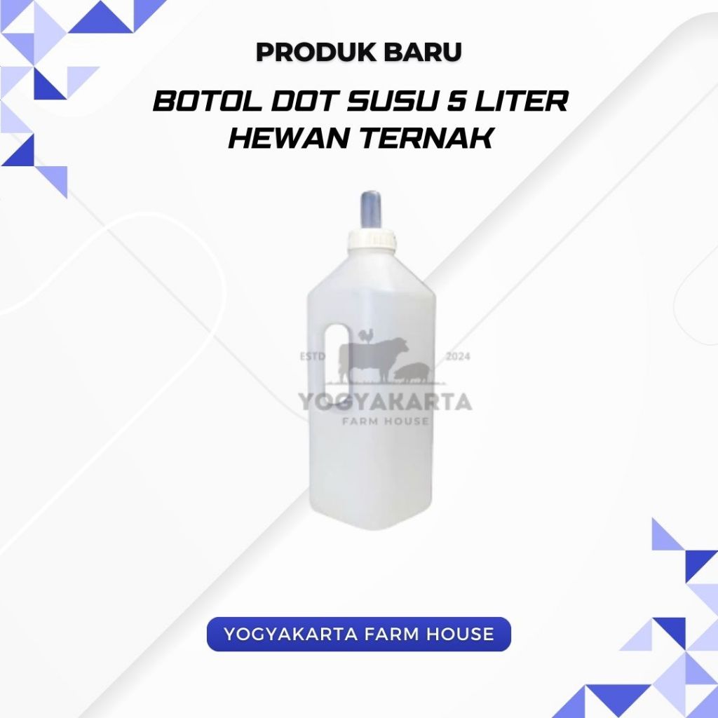 Jual Botol Dot Susu Hewan Ternak 5 Liter anak Kambing Sapi Pedet Cempe ...