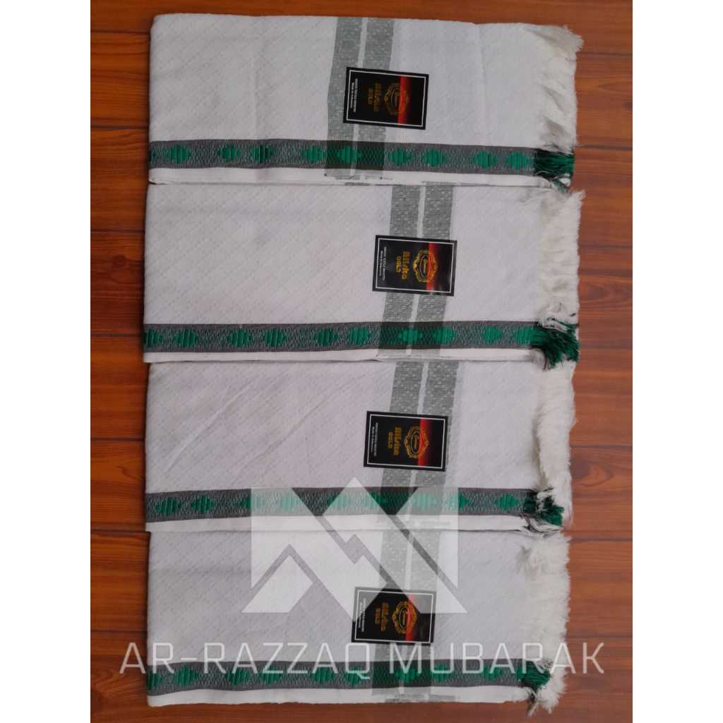Jual Sorban Haji Jumbo Gold Putih/Surban Jumbo Premium Kashmiri ...