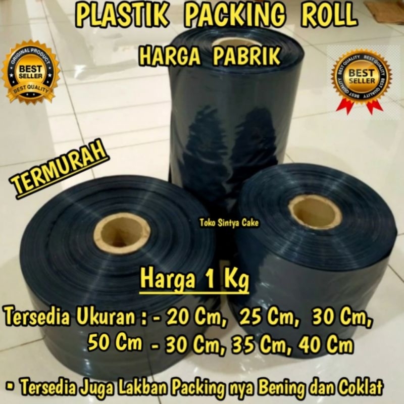 Jual Plastik Packing Hitam Roll 20 Cm, 25 Cm, 30 Cm, 35 Cm ,40 Cm, 50 Cm/Plastik Olshop 1 Kg ...