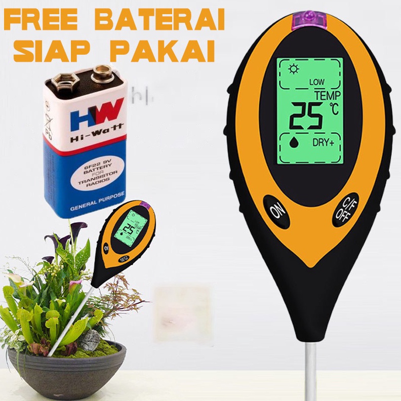Jual Alat Pengukur suhu Tanah Soil Moist PH Analyzer Dital Soil Survey ...