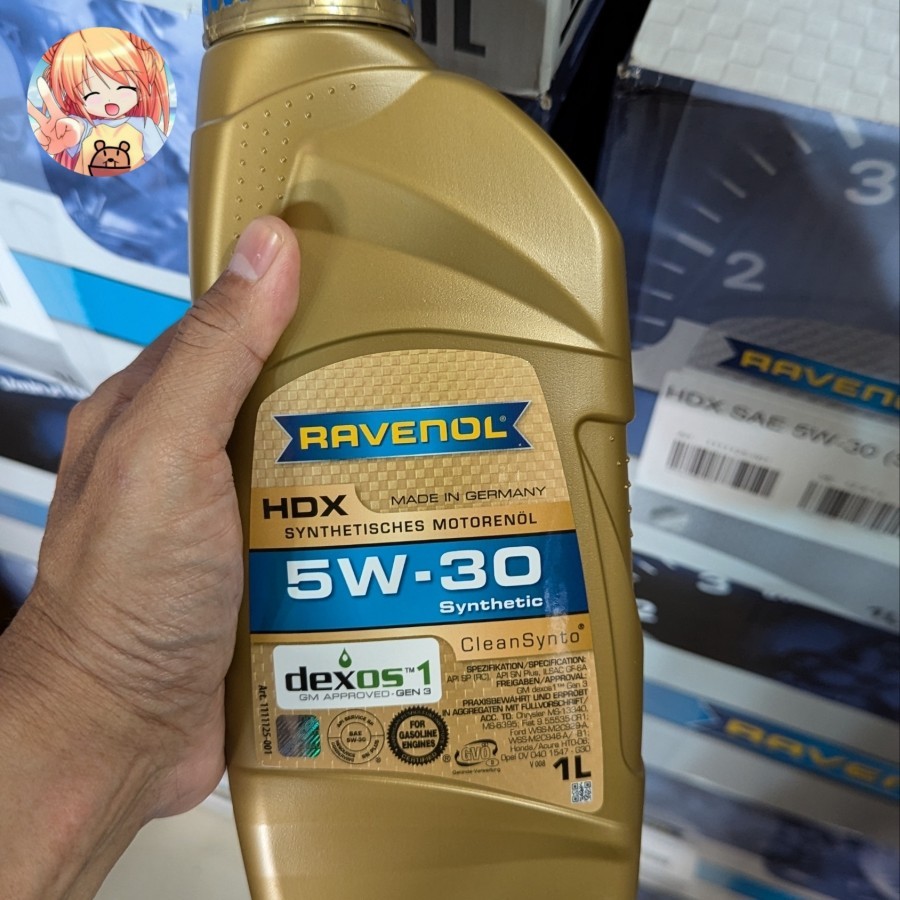 Jual OLI MESIN MOBIL RAVENOL HDX 5W 30 DEXOS 1 GEN 3 ORIGINAL JERMAN ...