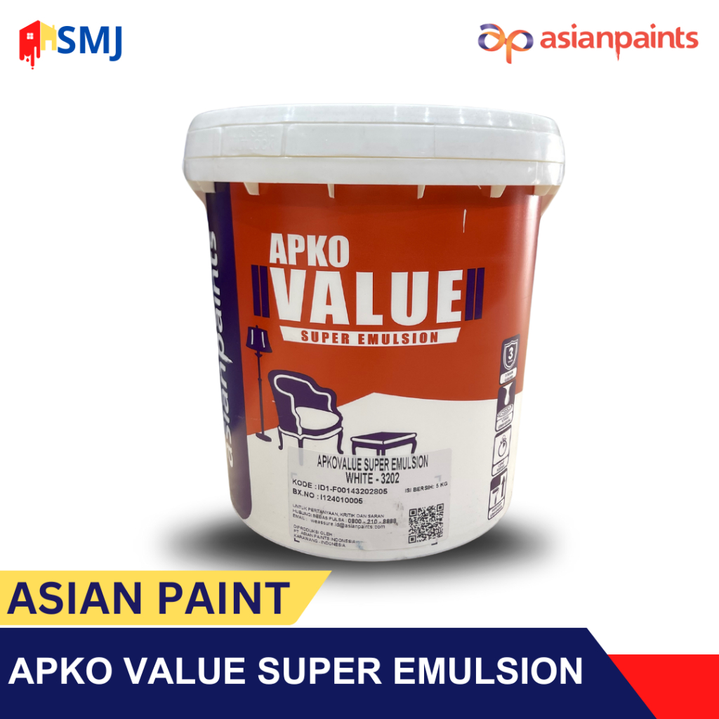 Jual Asian Paints Apko Value Super Emulsion 5 Kg / 20 Kg | Shopee Indonesia