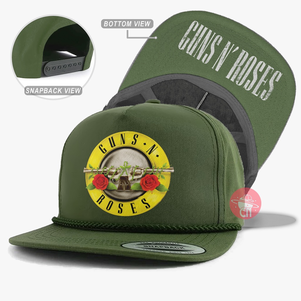 Jual SD2 - Guns N' Roses Flat-Bill Tali /Double-Design /Topi Baseball ...