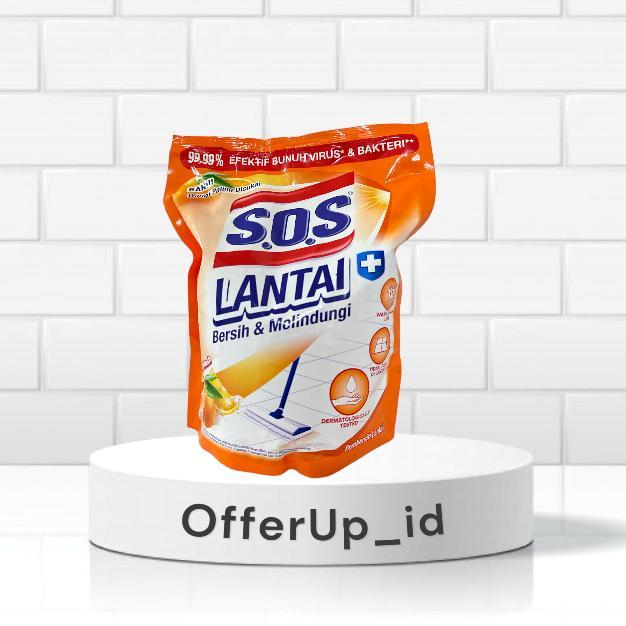 Jual Pembersih Lantai SOS Lantai Apple Wonder Orange Splash 1.450ml | Shopee Indonesia