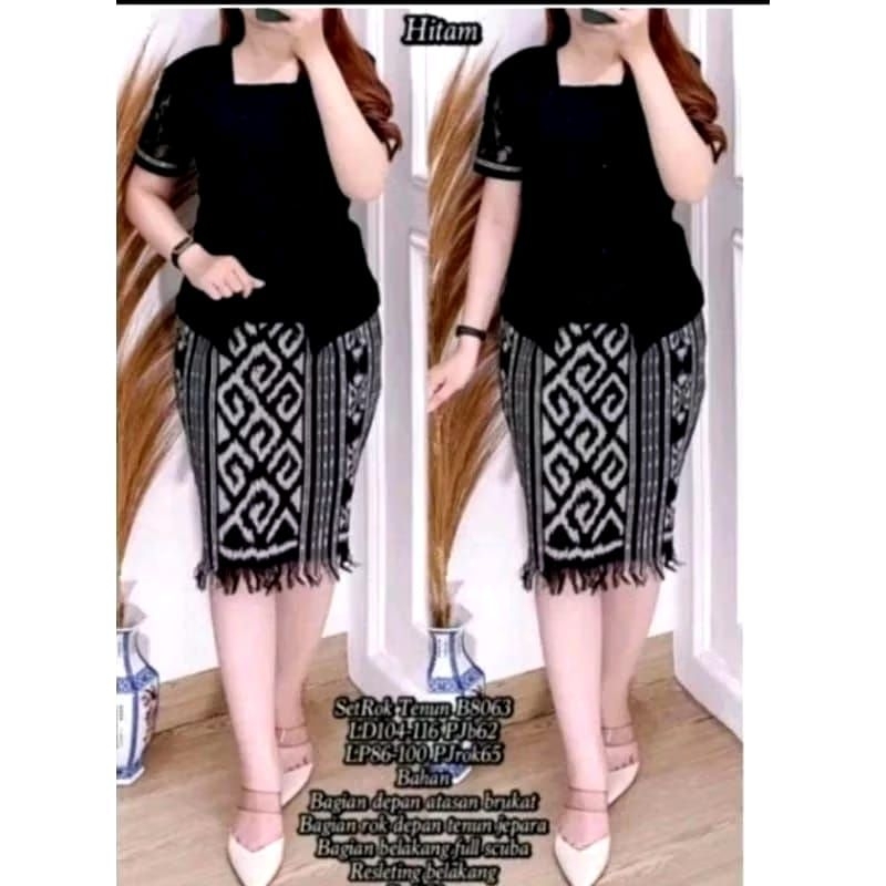 Jual BAJU STELAN KEBAYA BROKAT ROK TENUN WANITA ETNIK MODEL TRENDY ...