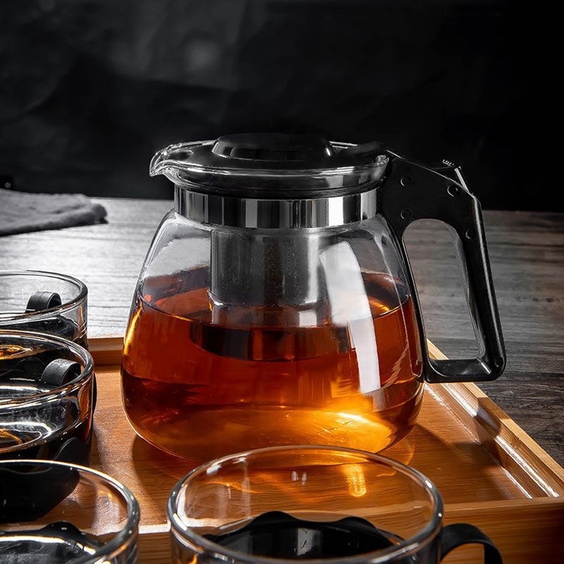 Jual Glass Teapot Plain 900ml Premium / teko teh / tempat seduh teh ...
