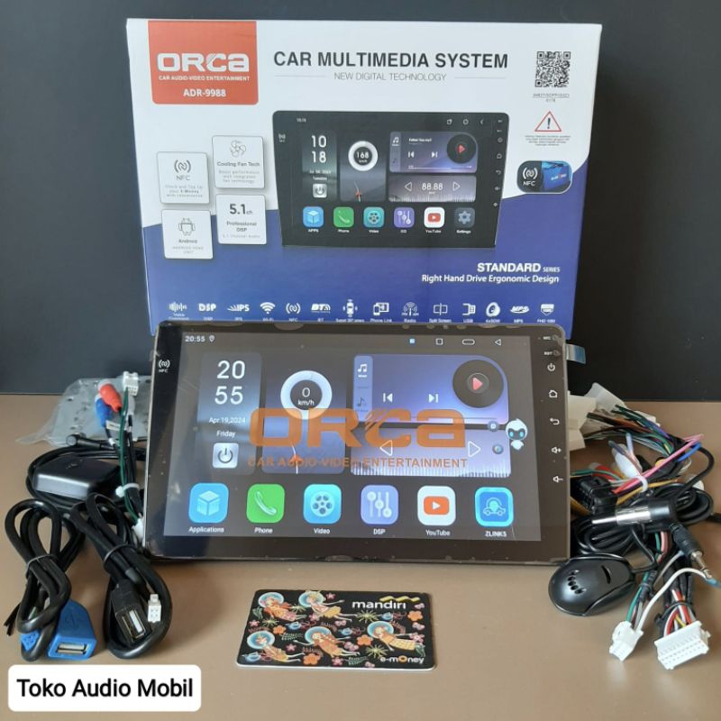 Jual Paket Head Unit Android Orca 9 Inchi + Kamera 360° Android Orca ...