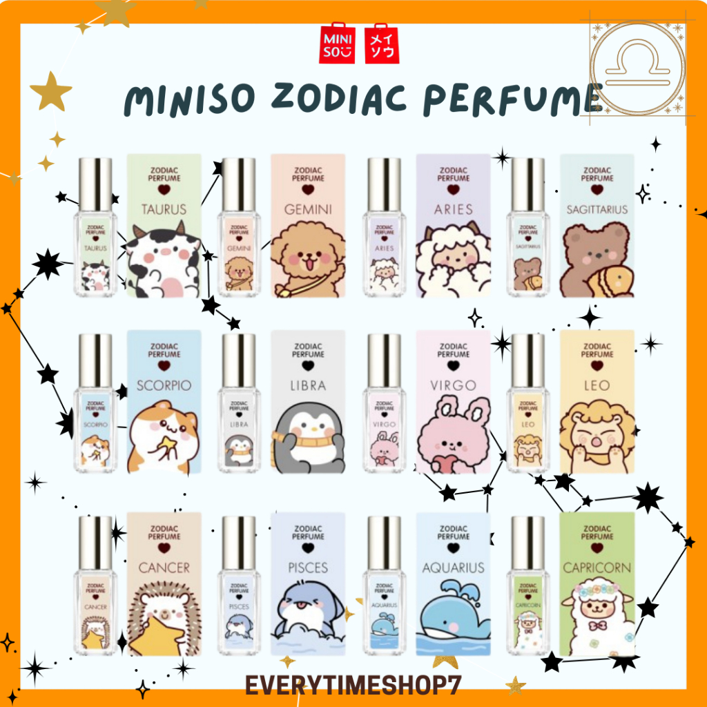 Jual MINISO Zodiac Perfume Mini 10ml - Miniso Parfum Mini Seri Zodiac ...