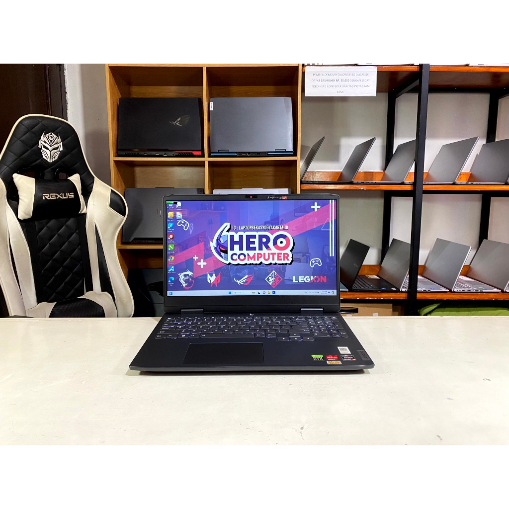 Jual Laptop Lenovo Ideapad Gaming 3, Amd ryzen 5 7K, Nvidia RTX2050 ...